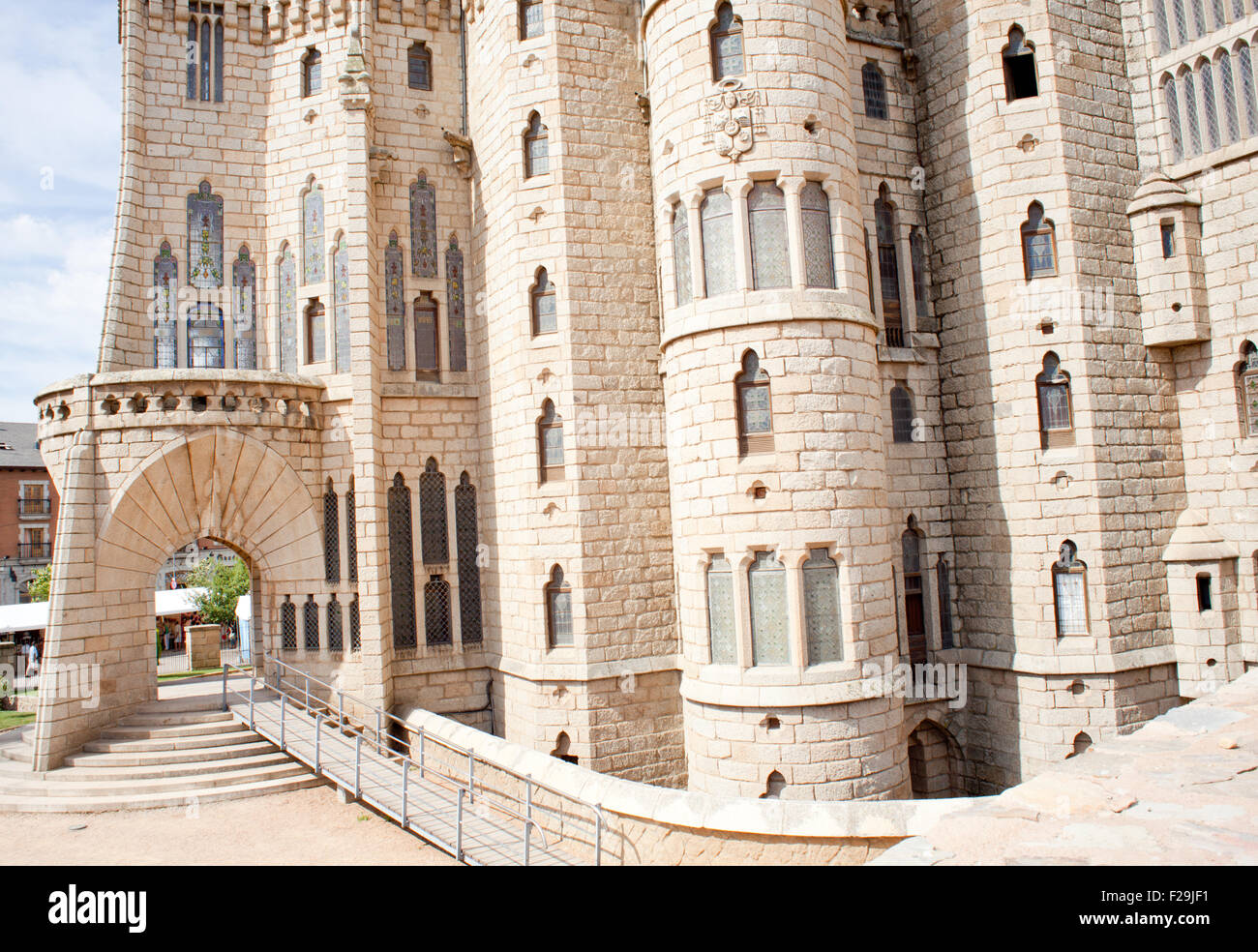 The Episcopal Palace, Modernisme edifice in Astorga Stock Photo - Alamy