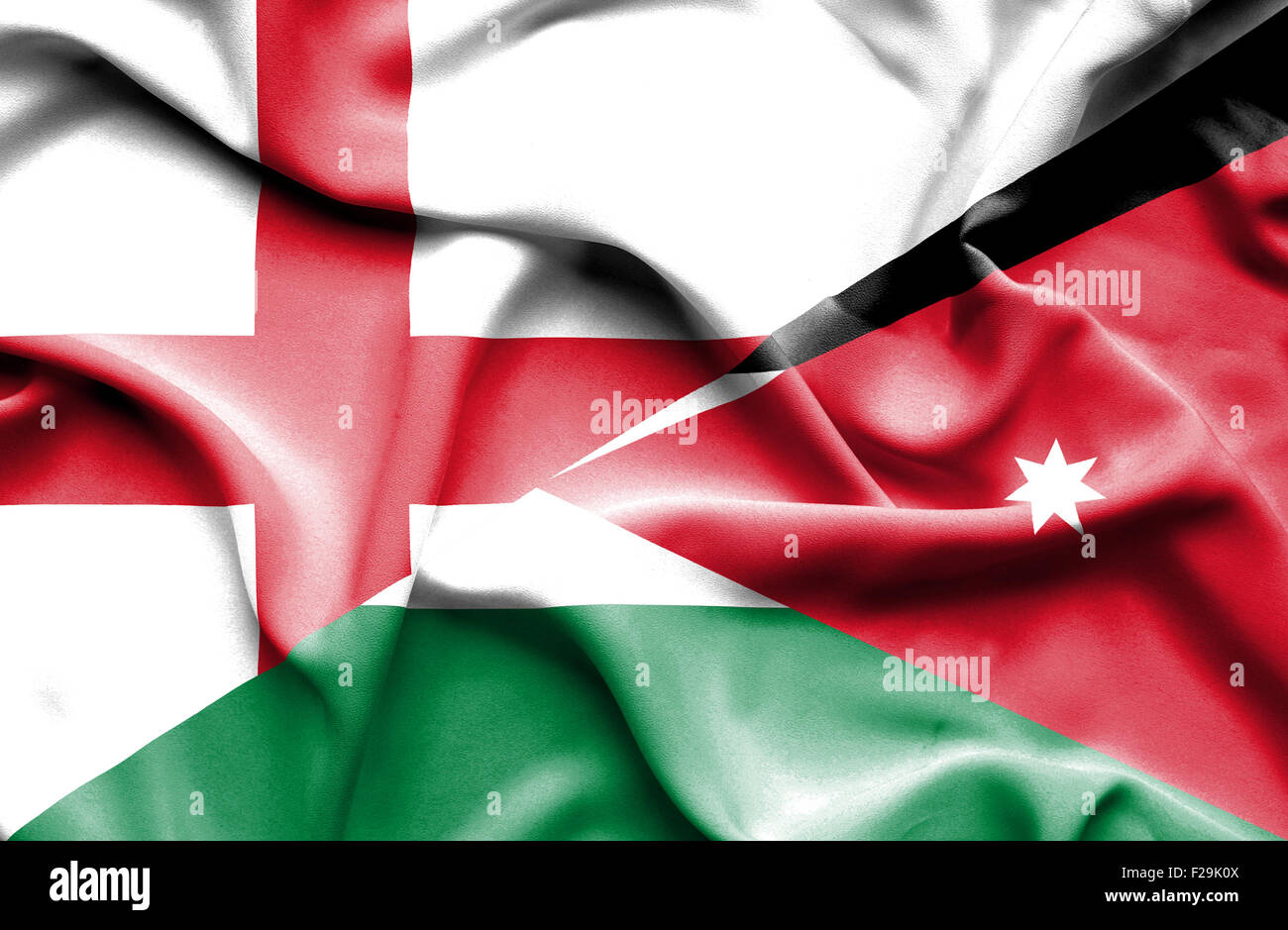 Jordan england flag hi-res stock photography and images - Alamy