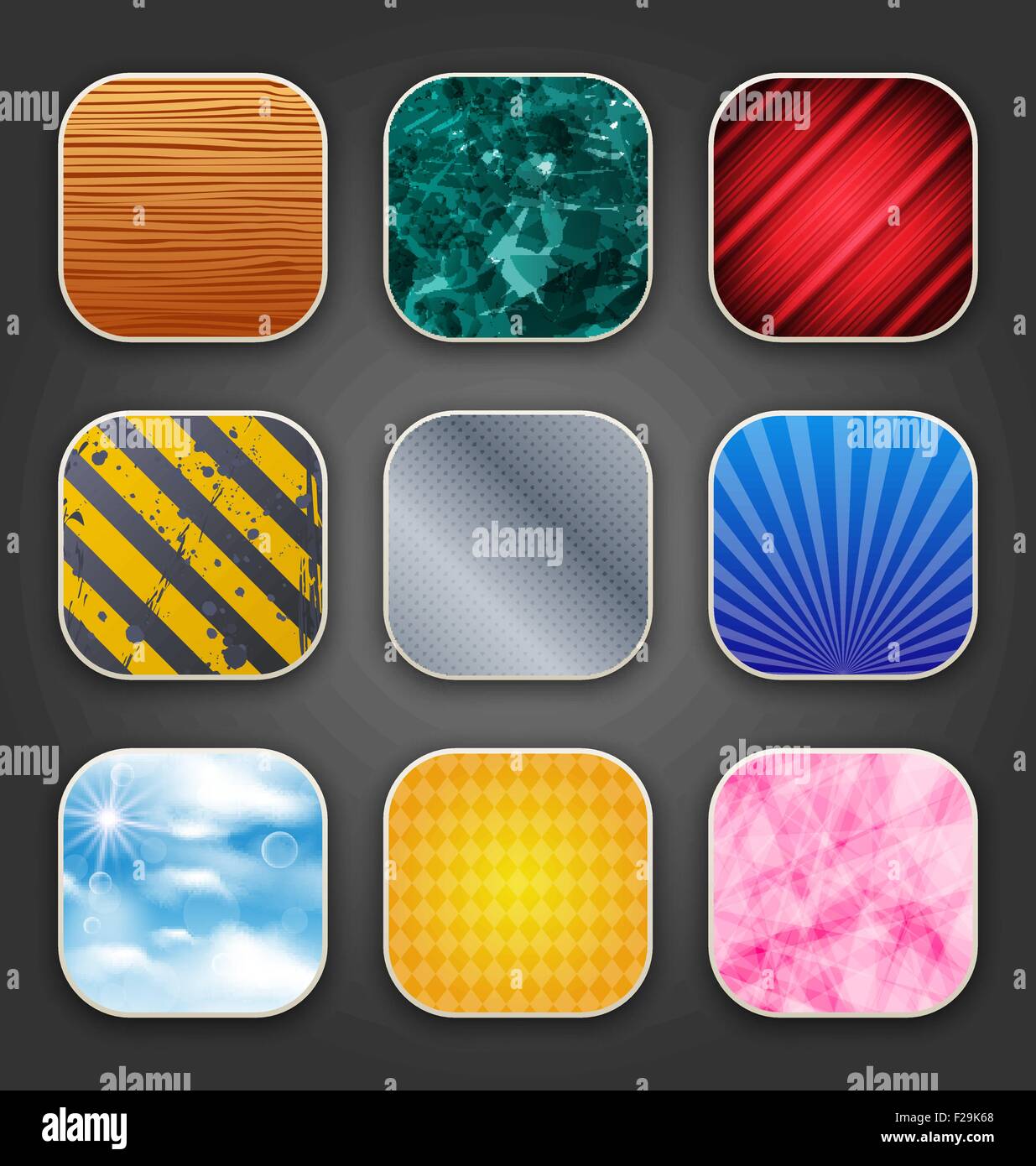 Backgrounds with texture for the app icons Stock Vector Image & Art - Alamy