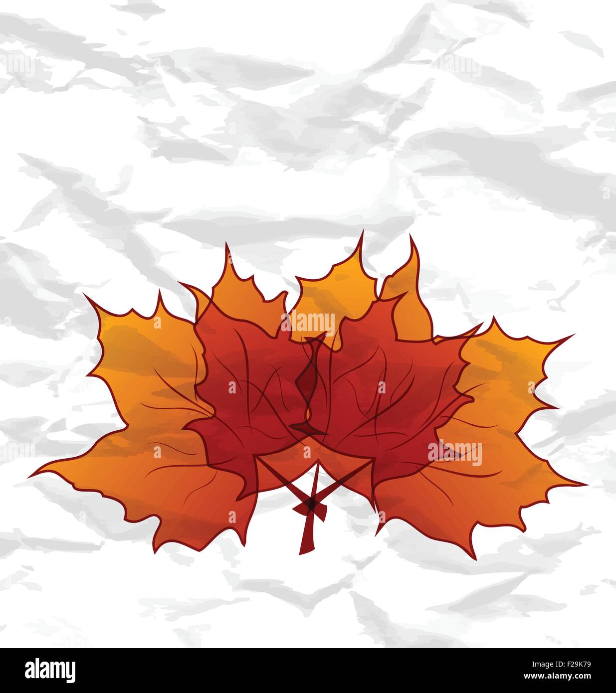 Autumnal maple leaves, crumpled paper texture Stock Vector Image & Art ...