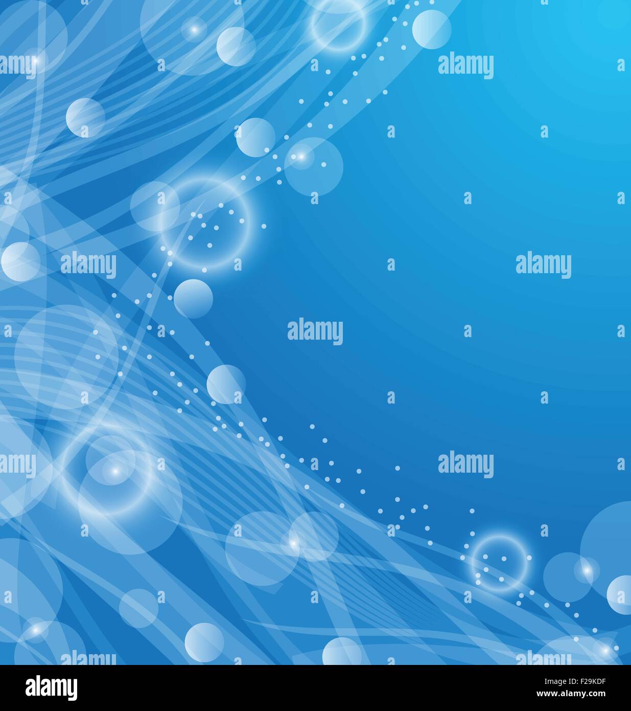 Abstract blue wavy background, design template Stock Vector Image & Art ...