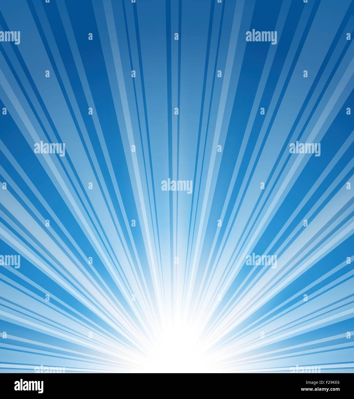 Abstract Blue Background With Sunbeam Stock Vector Image And Art Alamy