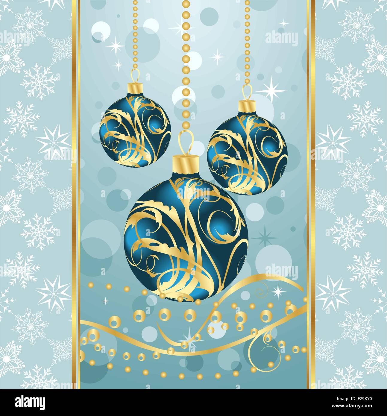 Christmas background with set balls Stock Vector Image & Art - Alamy