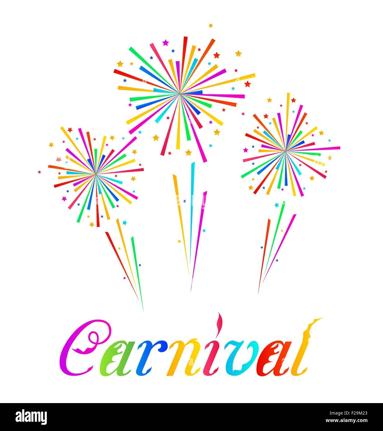 Sketch abstract colorful exploding firework for Carnival party Stock ...