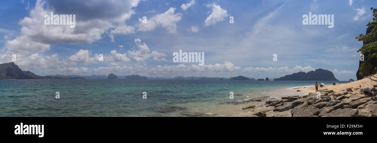 beautiful beaches and azure ocean in the Philippines Stock Photo - Alamy