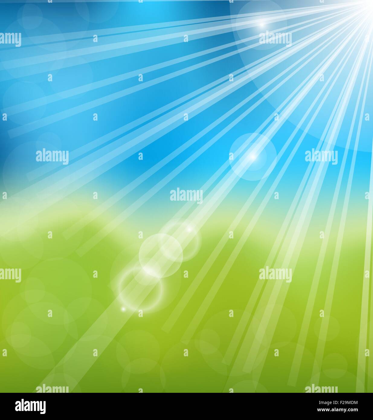 Lens flare landscape Stock Vector Images - Alamy