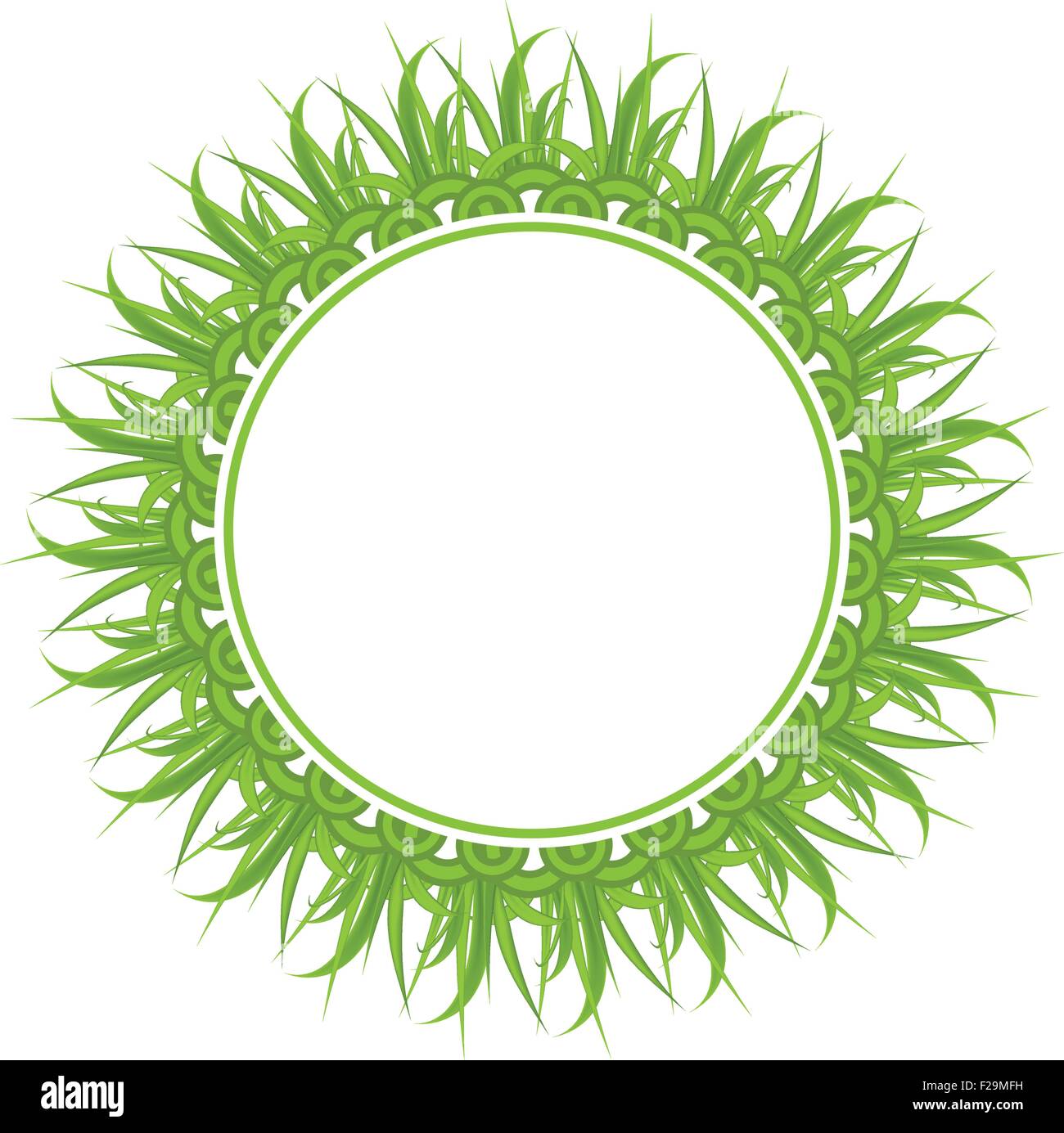 spring freshness card with grass Stock Vector Image & Art - Alamy