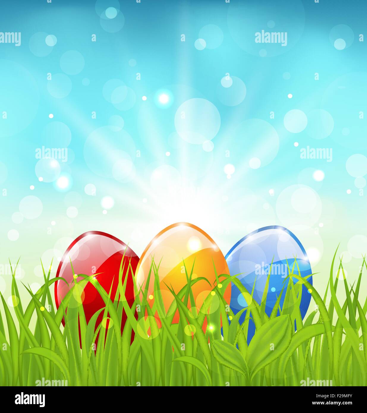 April background with Easter colorful eggs Stock Vector Image & Art - Alamy