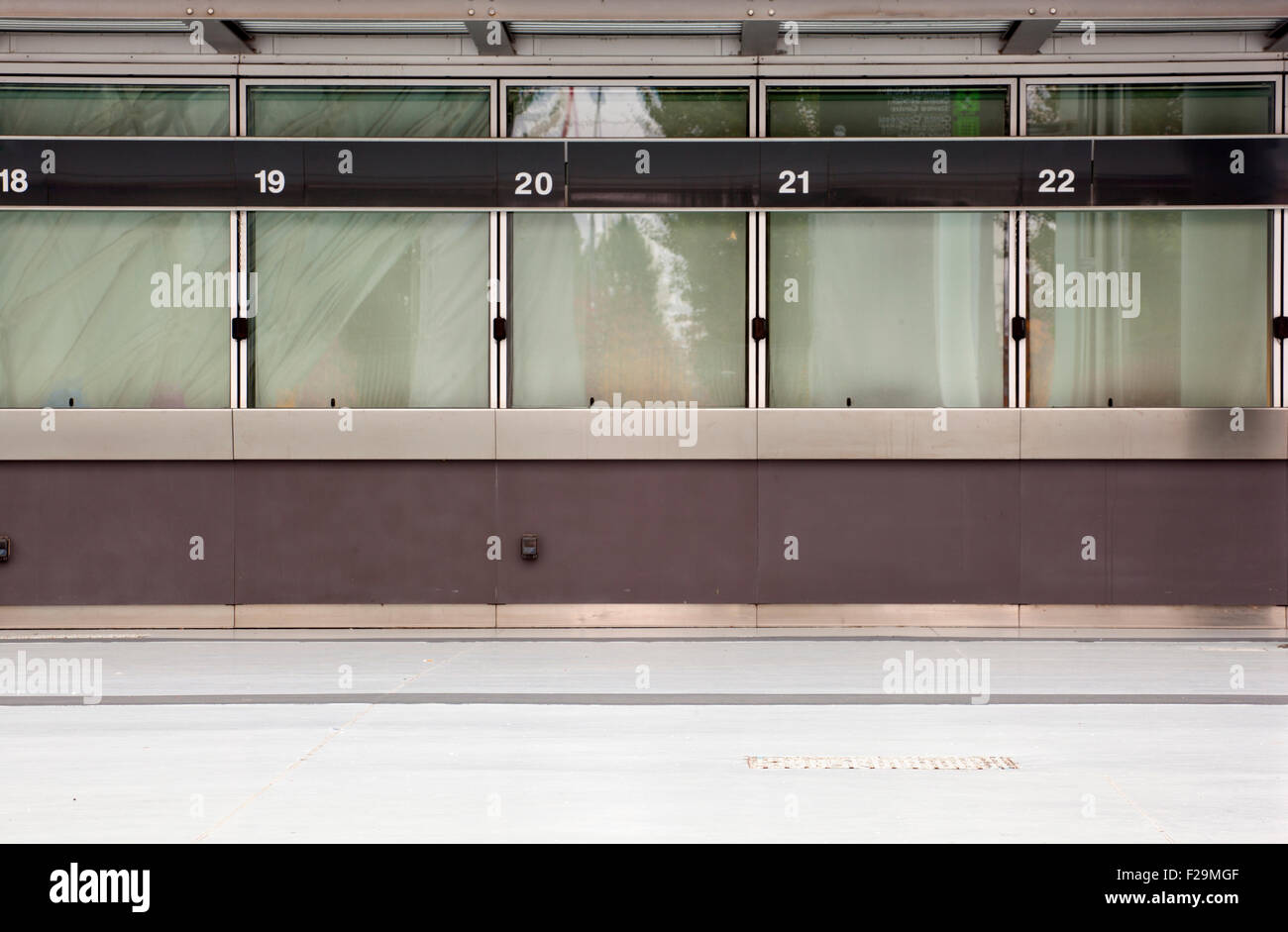 Public office, Empty ticket window Stock Photo - Alamy