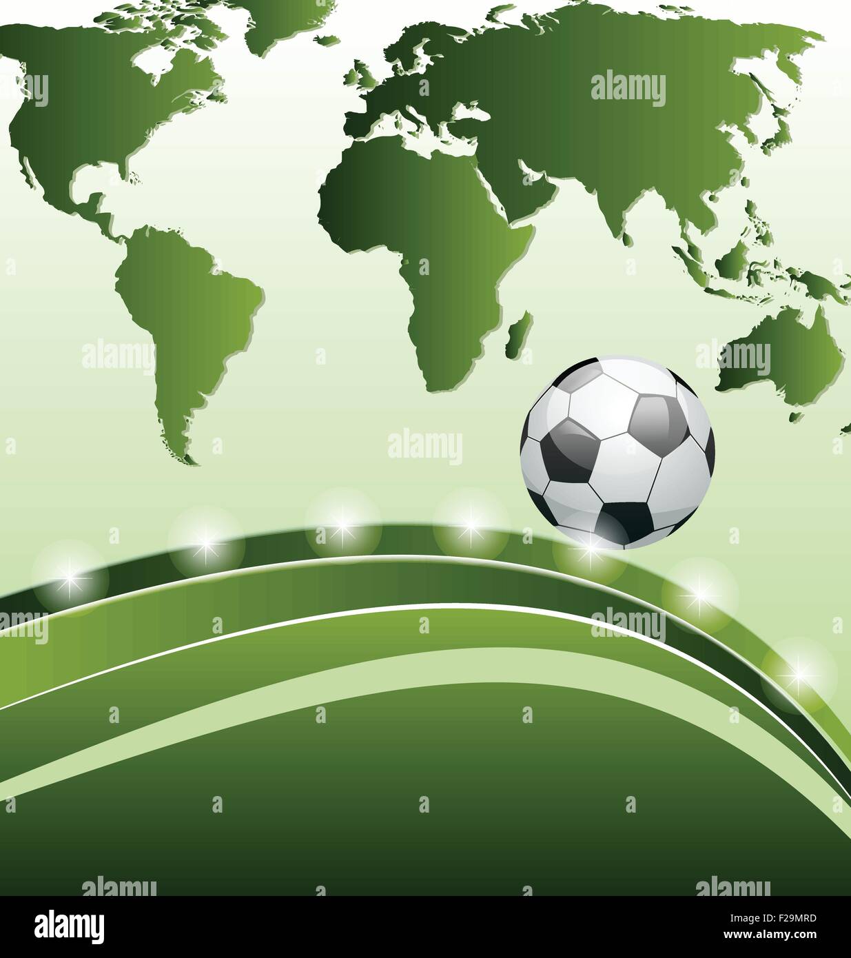 Football background with ball for design card Stock Vector Image & Art ...