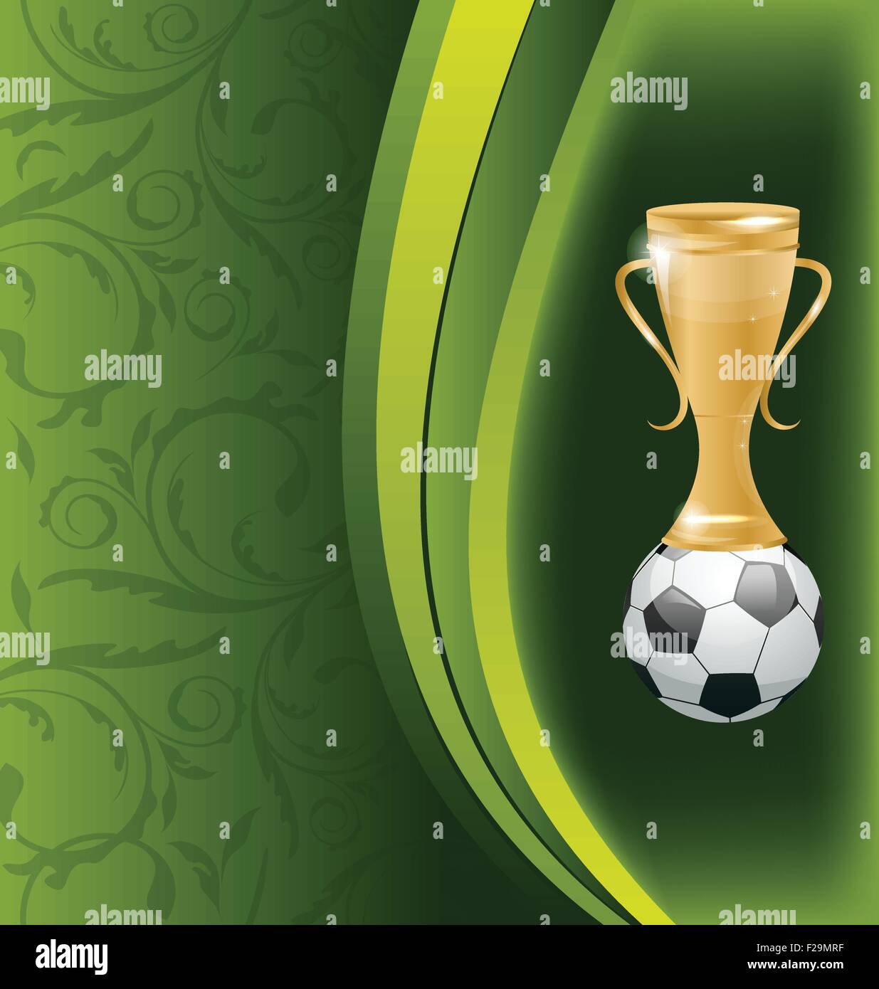 Football team winning trophy Stock Vector Images - Alamy
