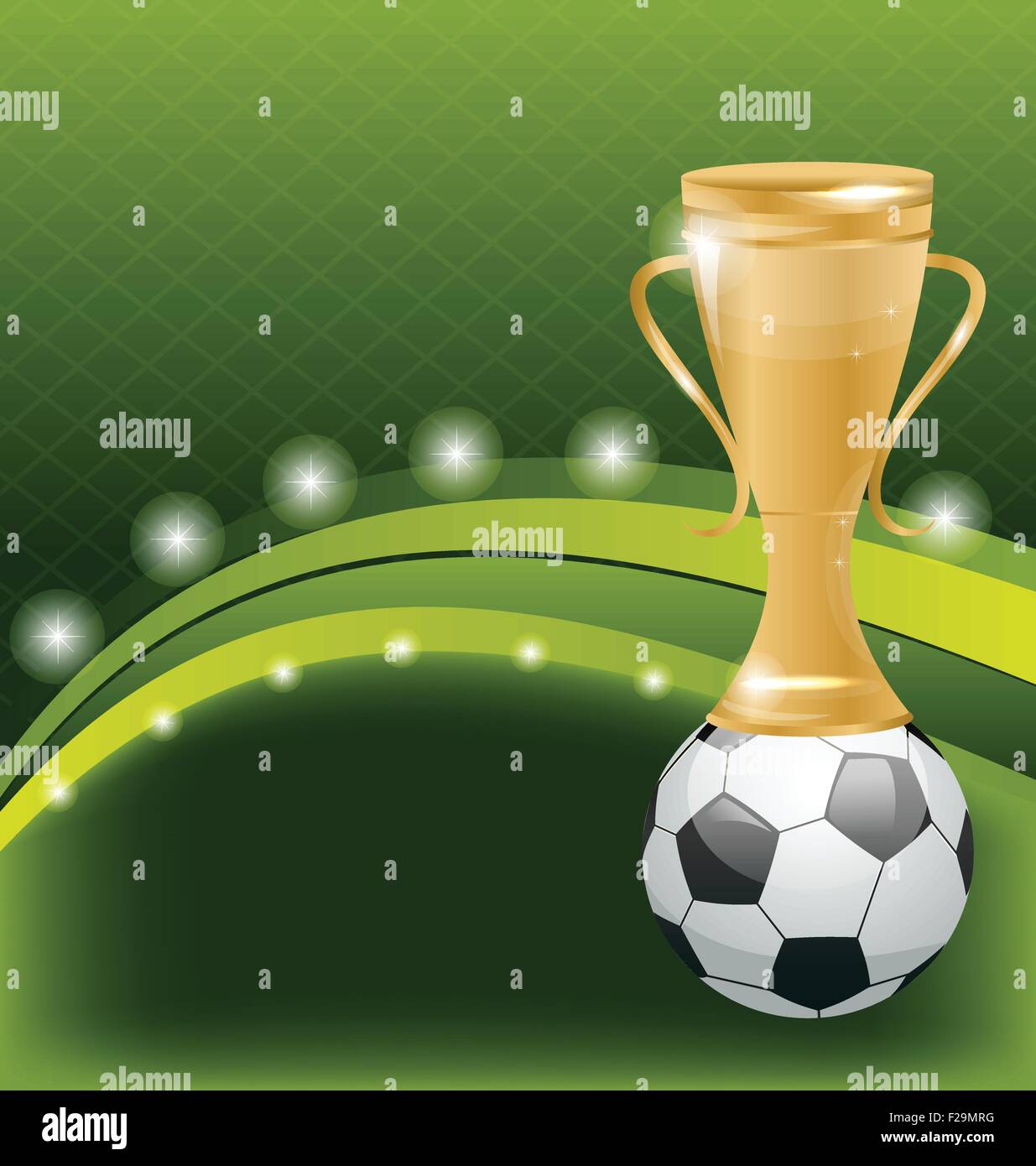 Football card with ball and prize Stock Vector Image & Art - Alamy