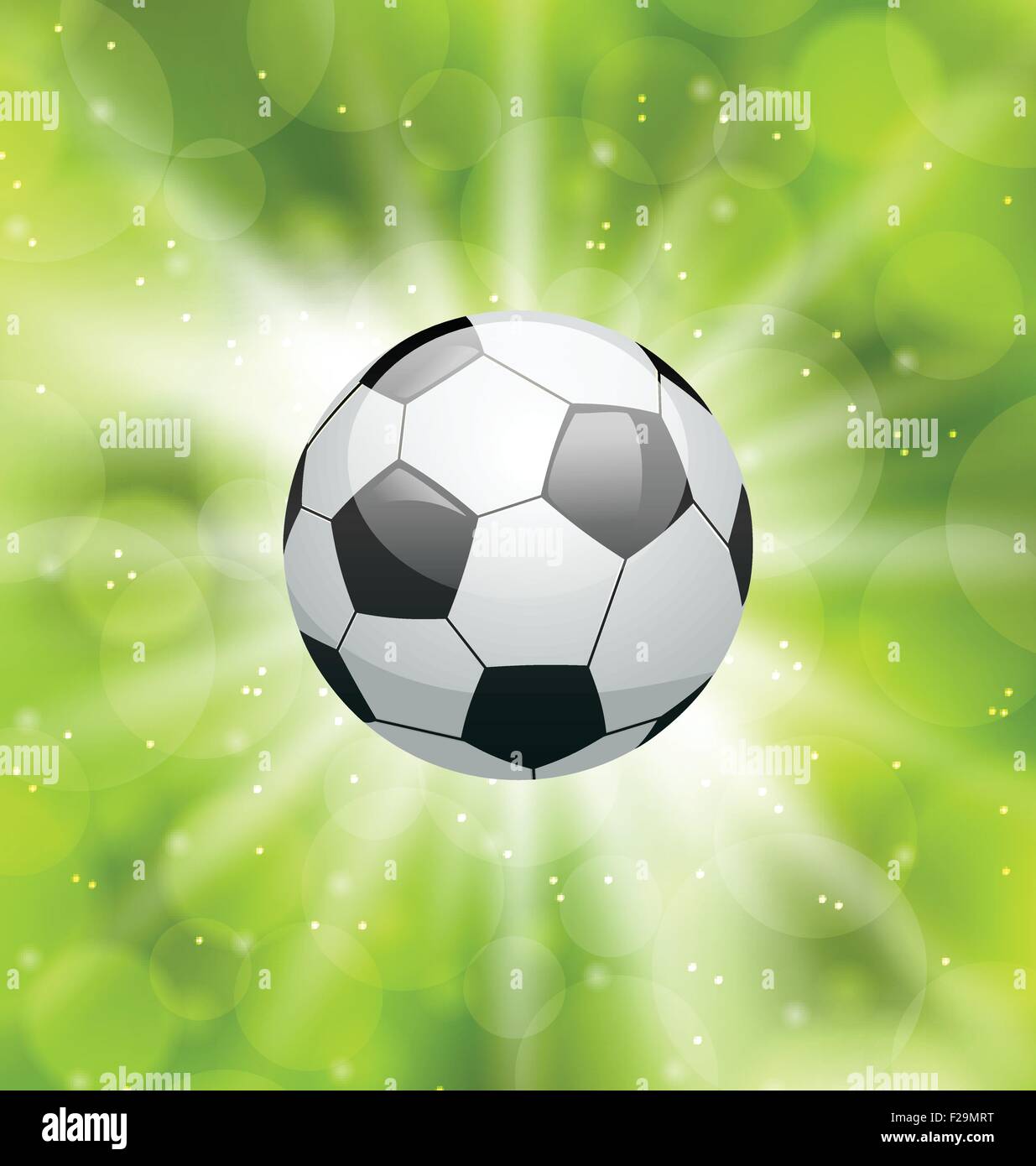 Football light background with ball Stock Vector Image & Art - Alamy