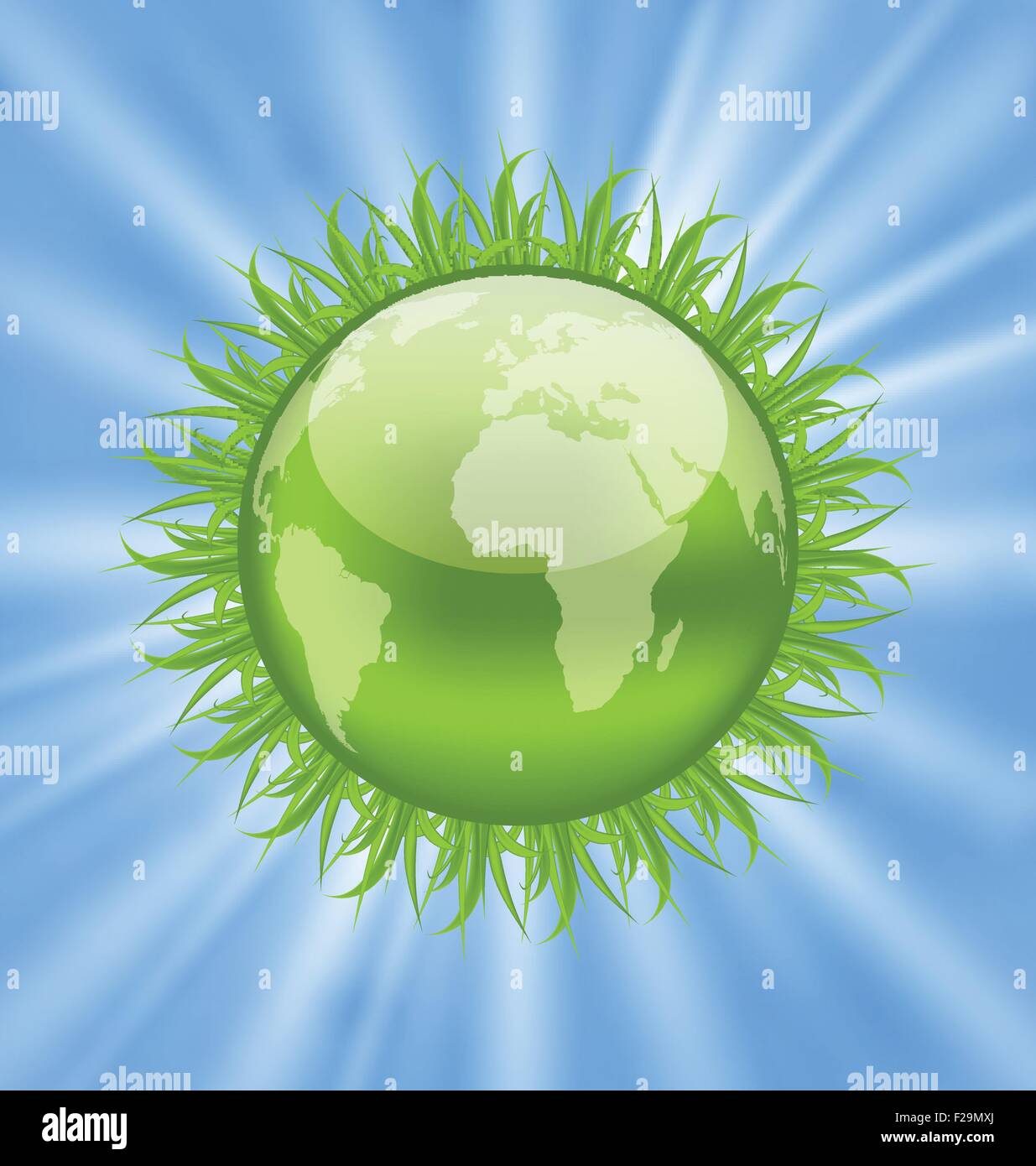 Environmental friendly lawn Stock Vector Images - Alamy