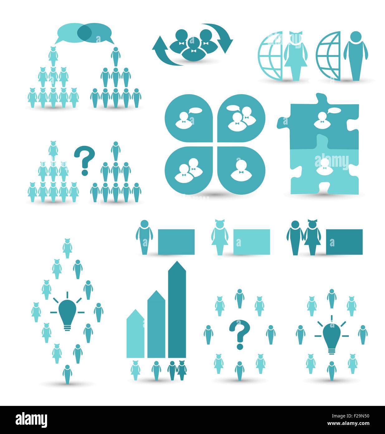 Pictogram partner resources hi-res stock photography and images - Alamy