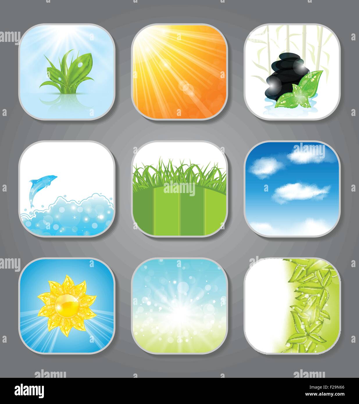 Set various backgrounds for the app icons Stock Vector Image & Art - Alamy