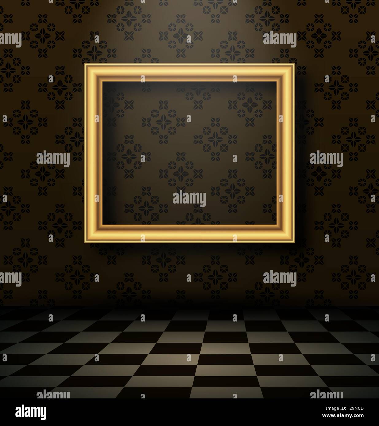 Room wall frame framework Stock Vector Images - Alamy