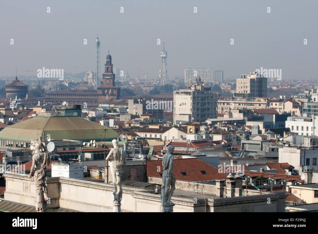 Milan city view hi-res stock photography and images - Alamy