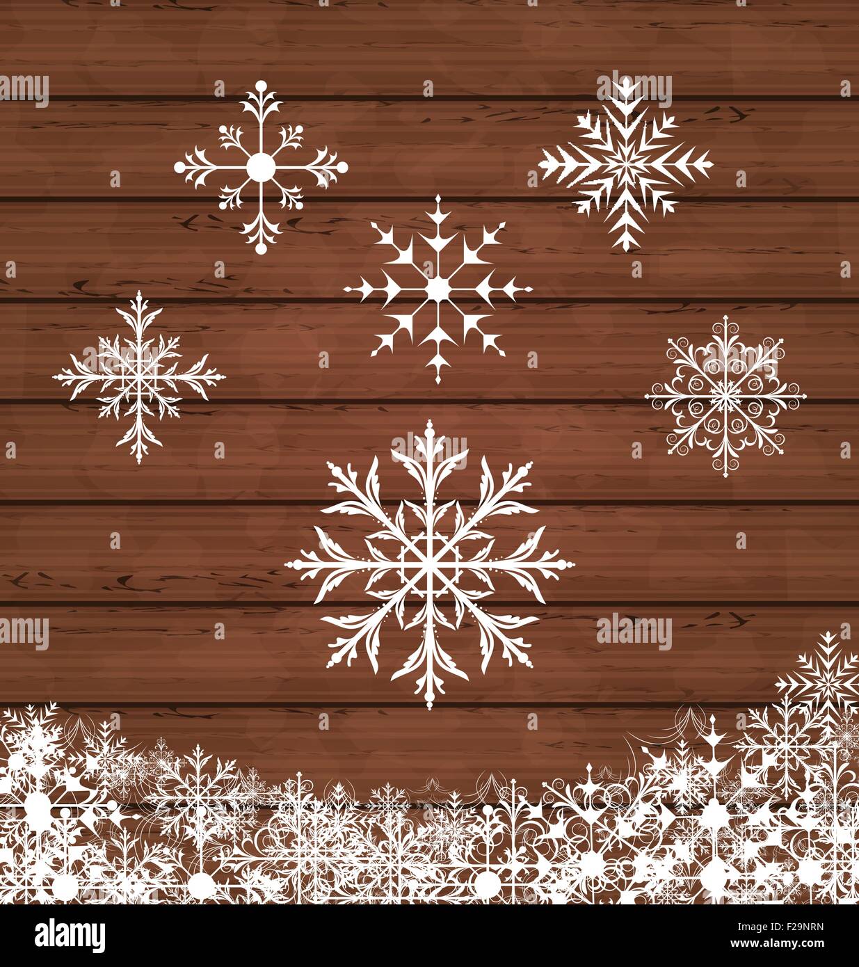 Frozen wood texture snow christmas Stock Vector Images - Alamy