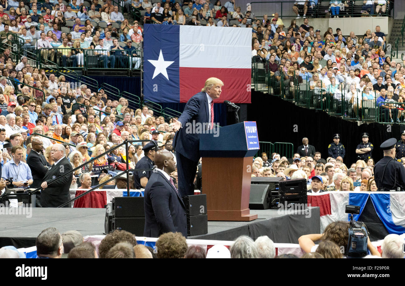 Dallas, Texas, USA. 14th September, 2015. Republican candidate Donald ...