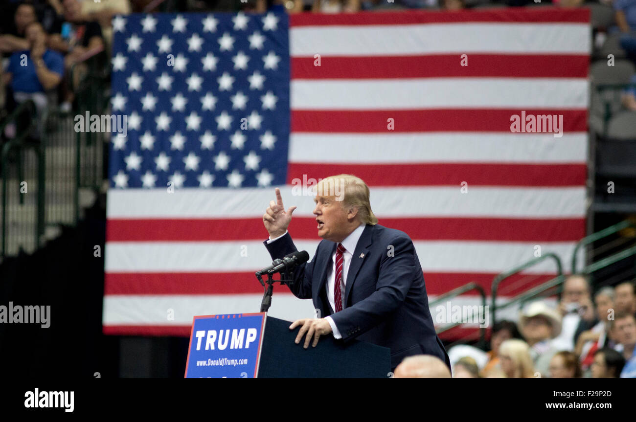Dallas, Texas, USA. 14th September, 2015. Republican candidate Donald ...