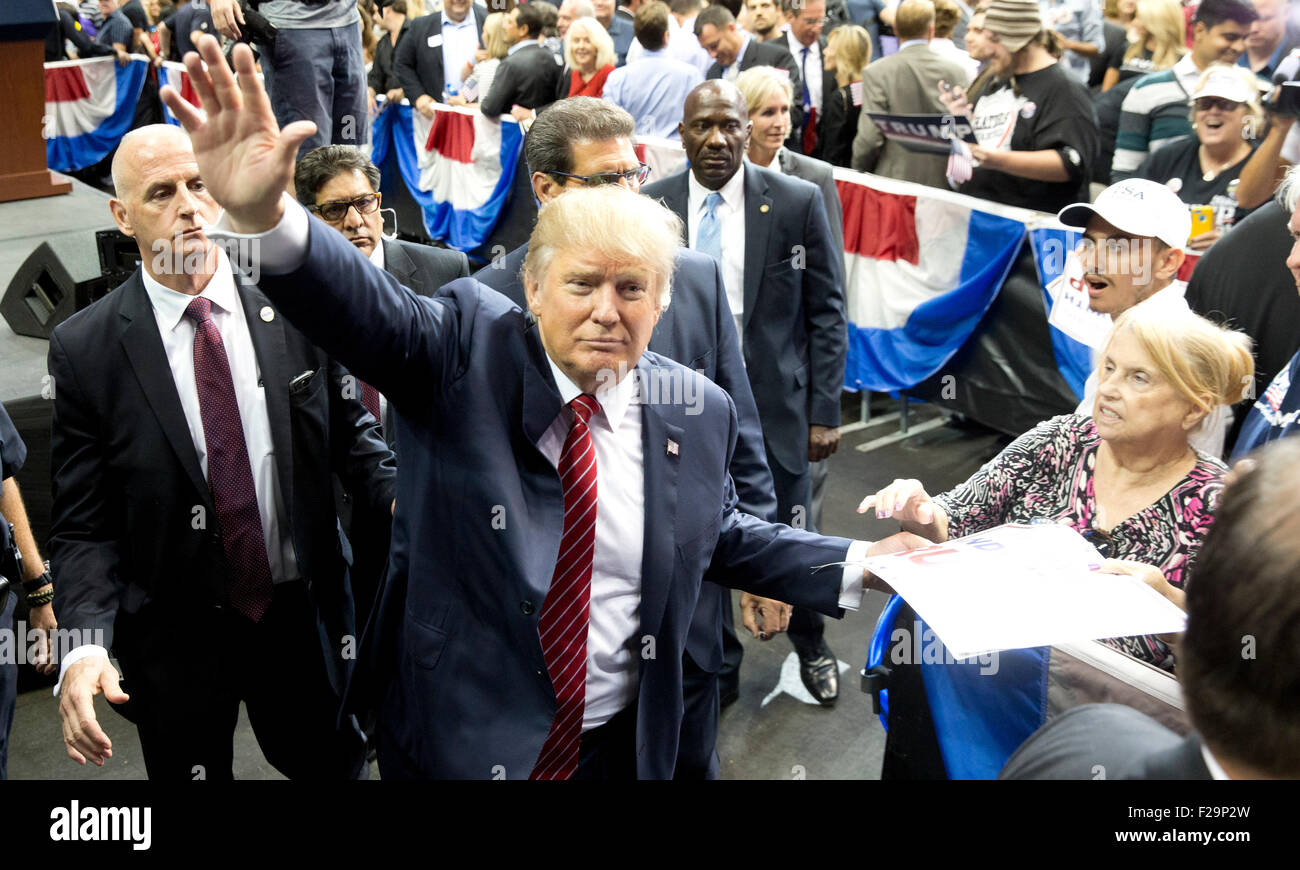 Dallas, Texas, USA. 14th September, 2015. Republican candidate Donald ...