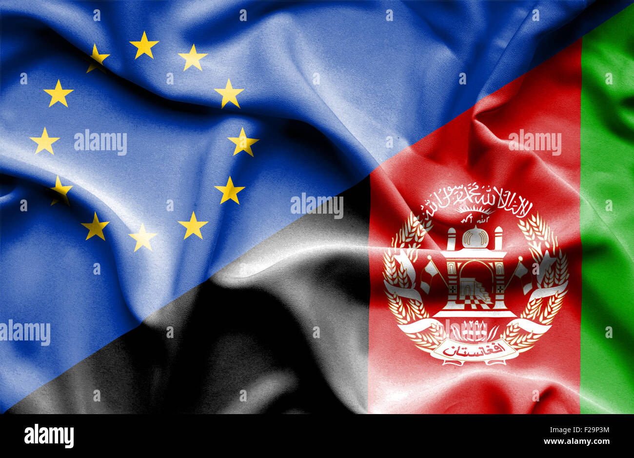 Afghanistan european union flag hi-res stock photography and images - Alamy
