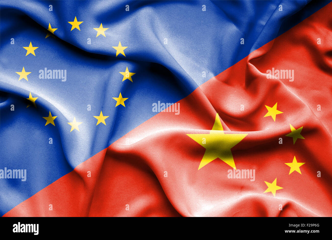 China eu flags hi-res stock photography and images - Alamy