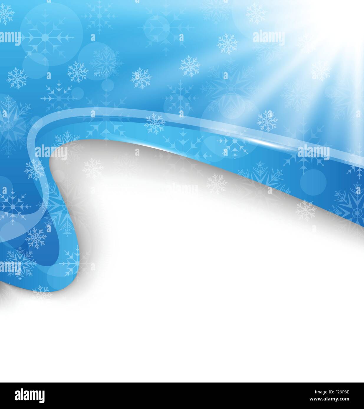 Cute winter brochure with snowflakes Stock Vector Image & Art - Alamy