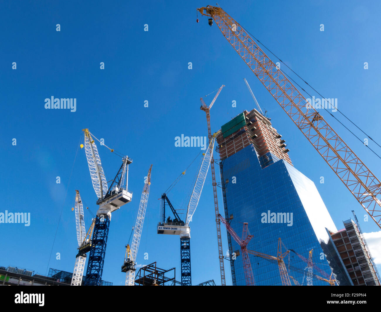 Hudson Yards Skyscraper Construction Site, NYC, USA Stock Photo - Alamy