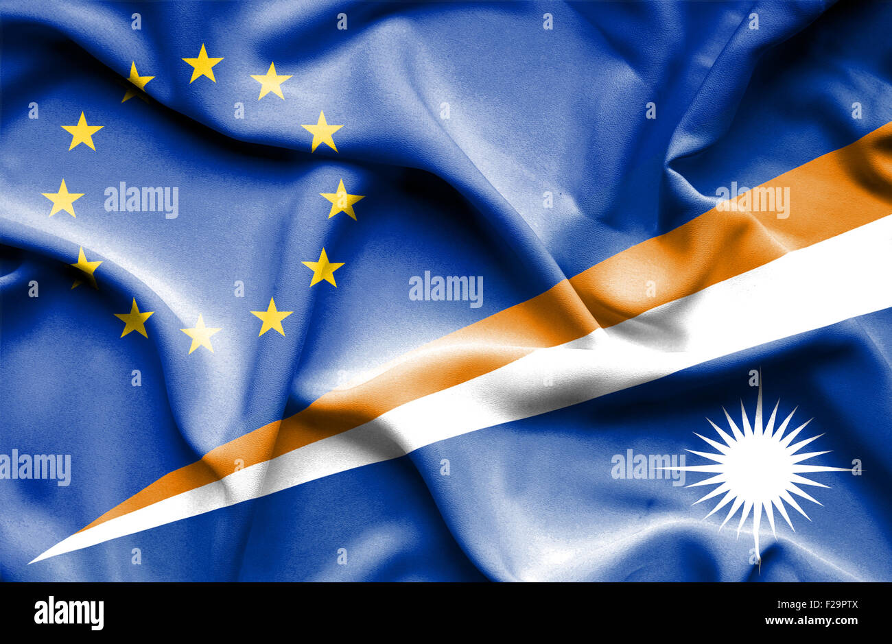 European union marshall islands flag hi-res stock photography and ...