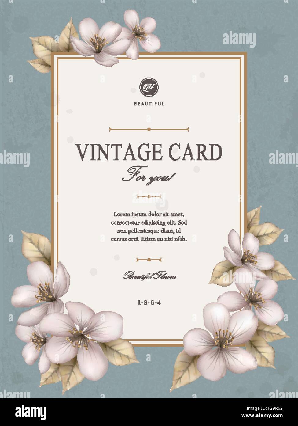Vintage card design hi-res stock photography and images - Alamy