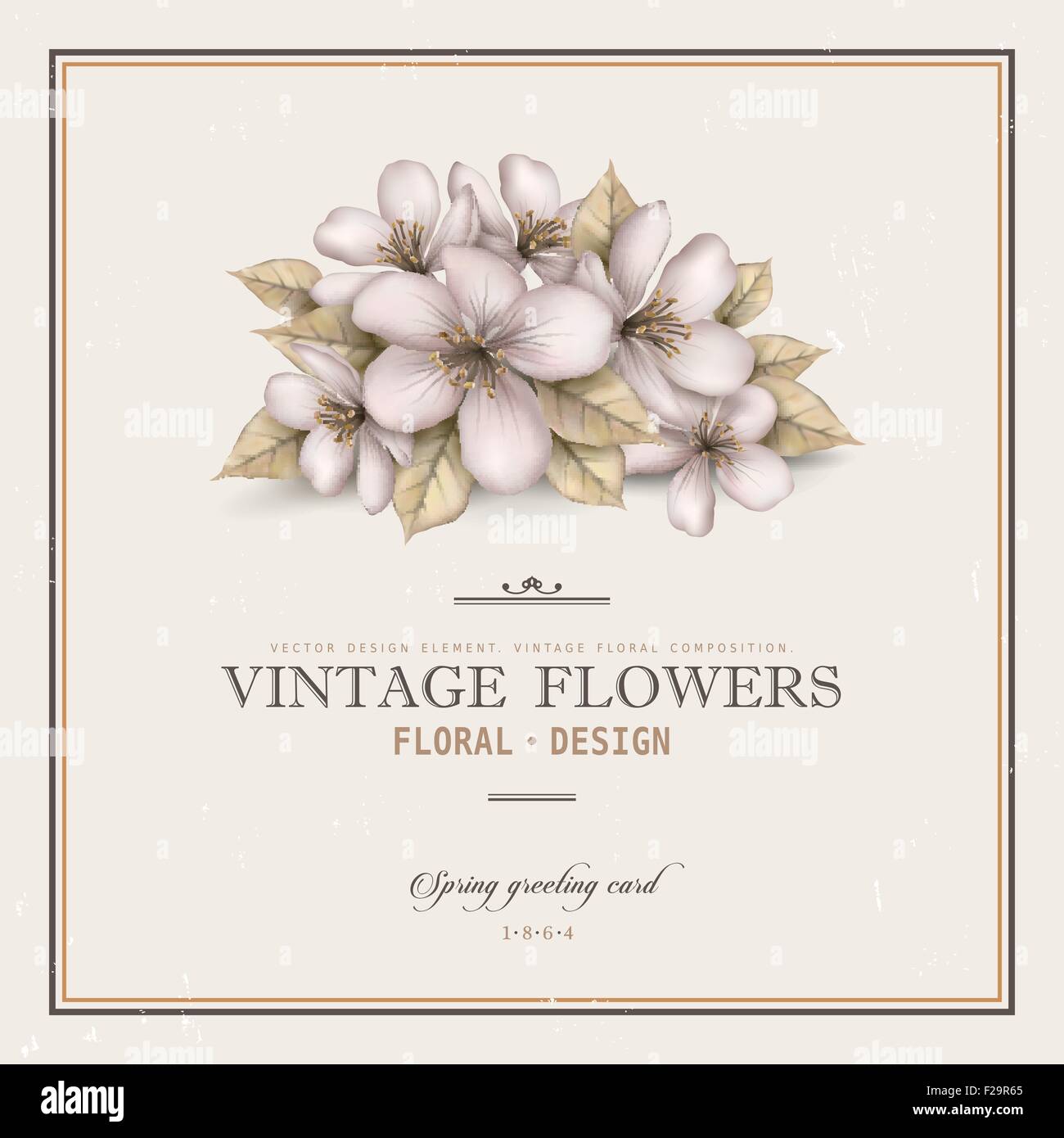 Vintage card design hi-res stock photography and images - Alamy