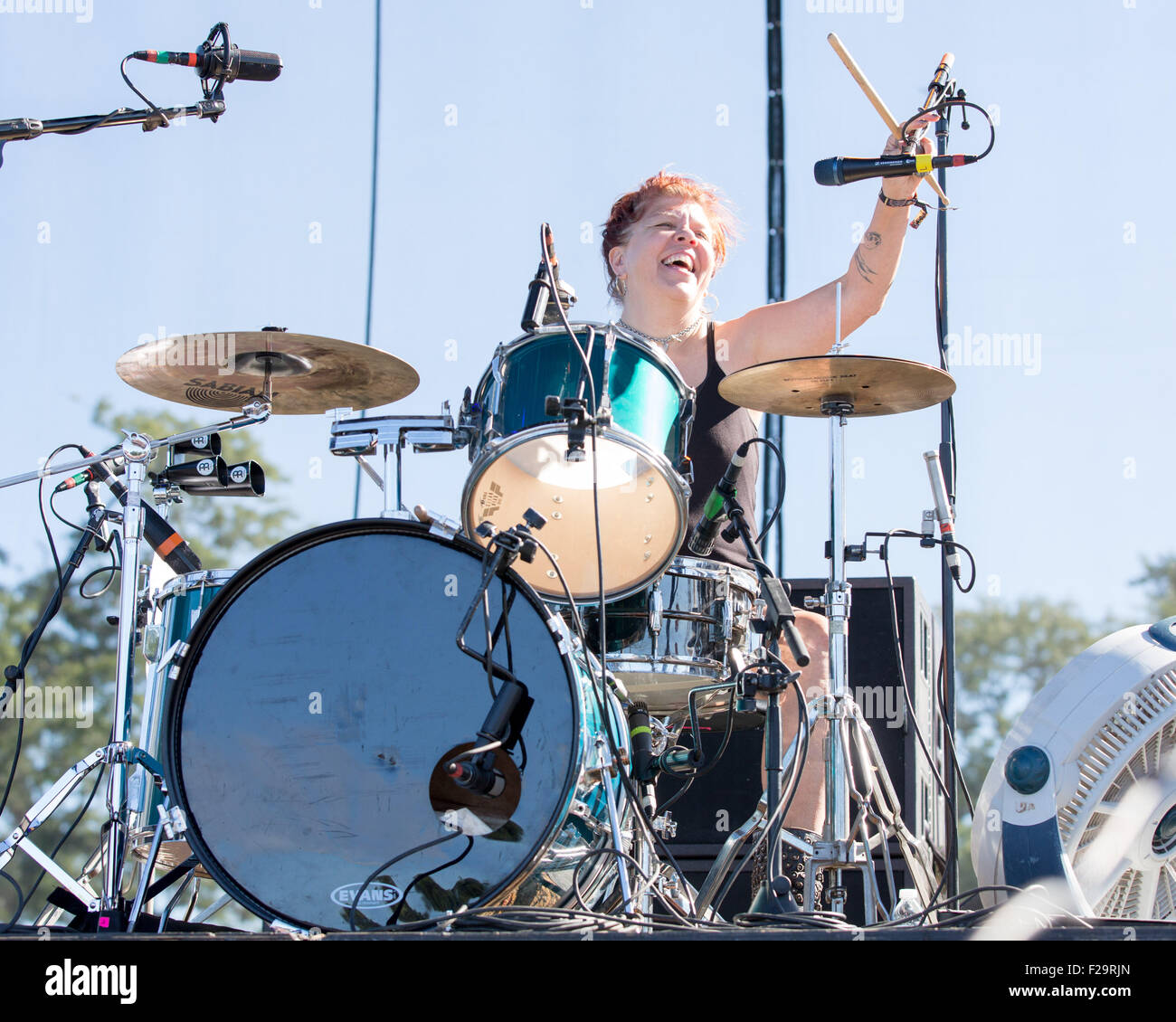 Chicago, Illinois, USA. 12th Sep, 2015. Drummer LORI BARBERO of Babes ...