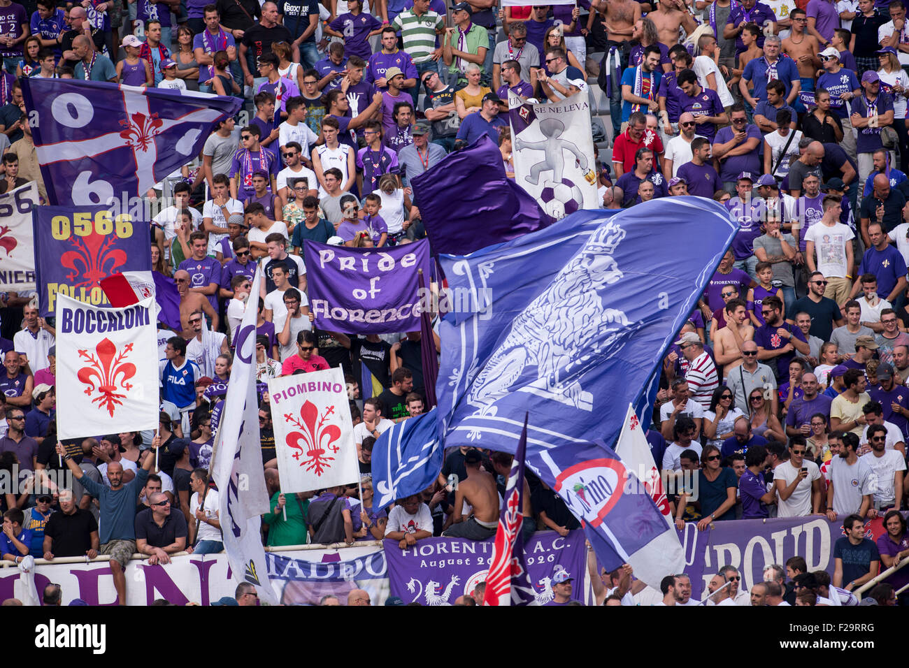 Fiorentina fans, SEPTEMBER 12, 2015 - Football / Soccer : Italian ...