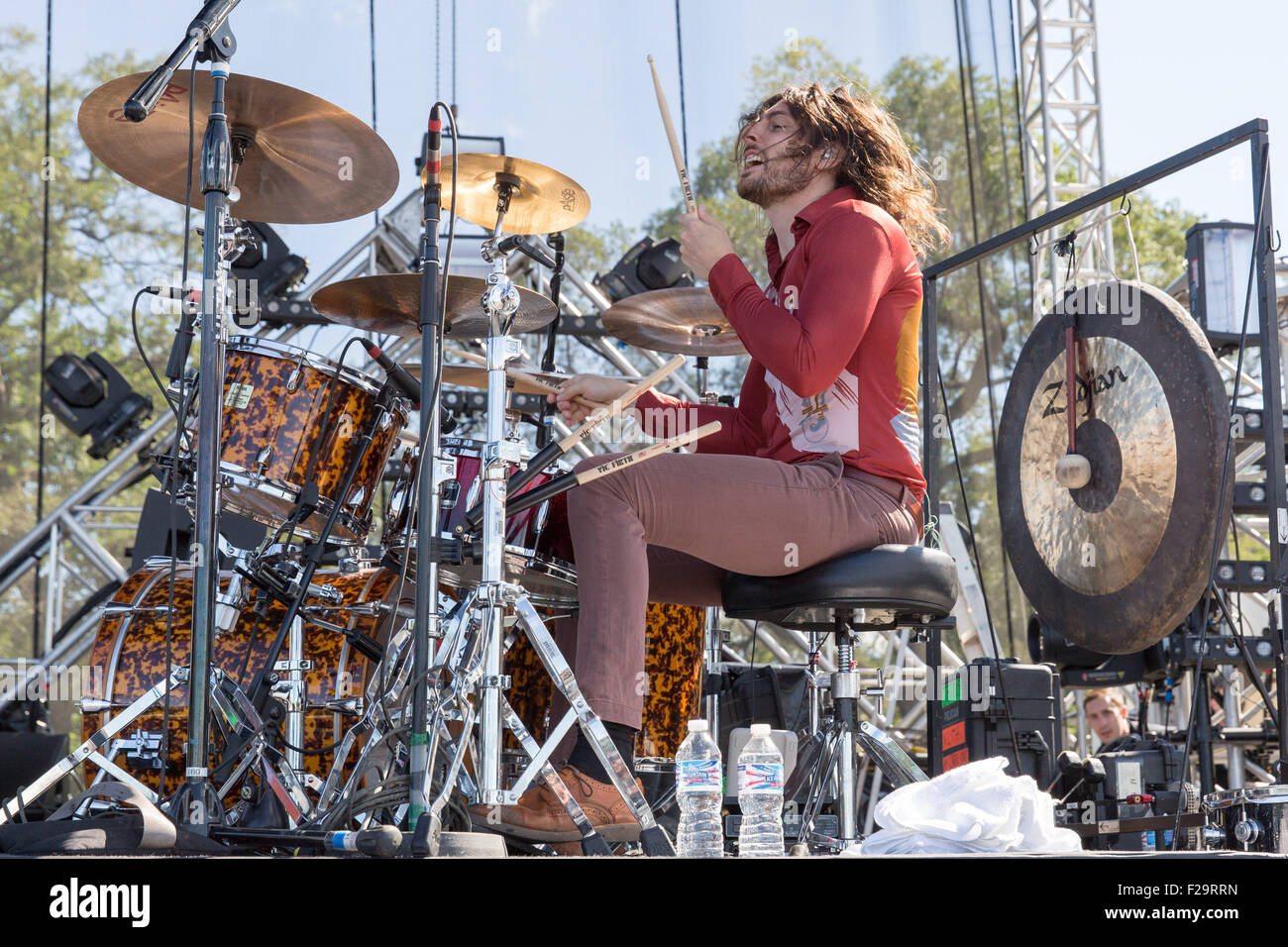 Chicago, Illinois, USA. 12th Sep, 2015. Drummer MATTHEW JAMES THOMAS of ...