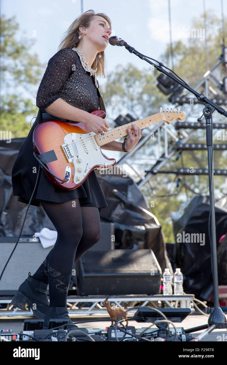 Chicago, Illinois, USA. 12th Sep, 2015. Guitarist and singer RHIANNON ...