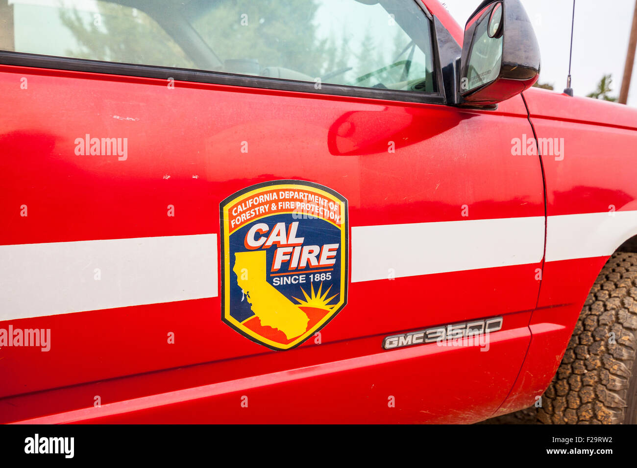 Angels Camp, California, USA. 13th September, 2015. Cal Fire Trucks at ...