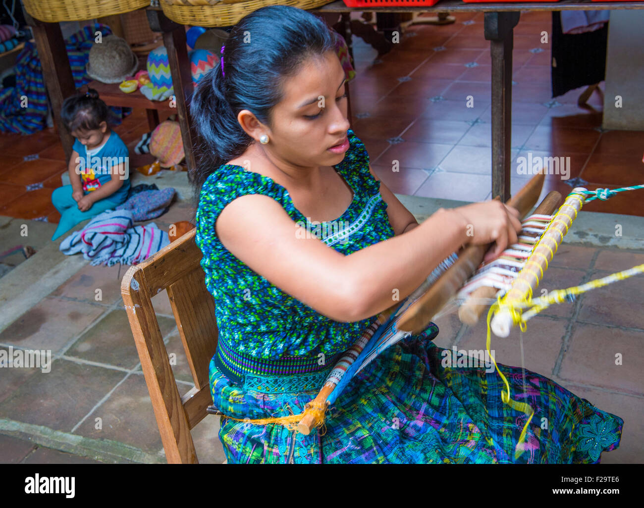 Traditional guatemalan weaving hi-res stock photography and images - Alamy