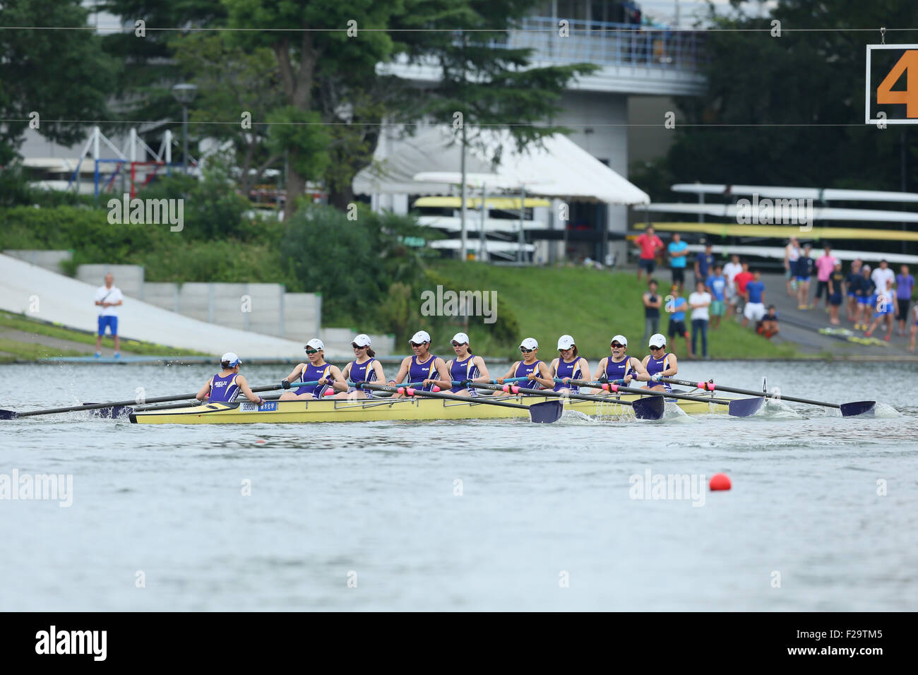 the Toda Olympic Rowing Course, Saitama, Japan. 13th Sep, 2015 ...
