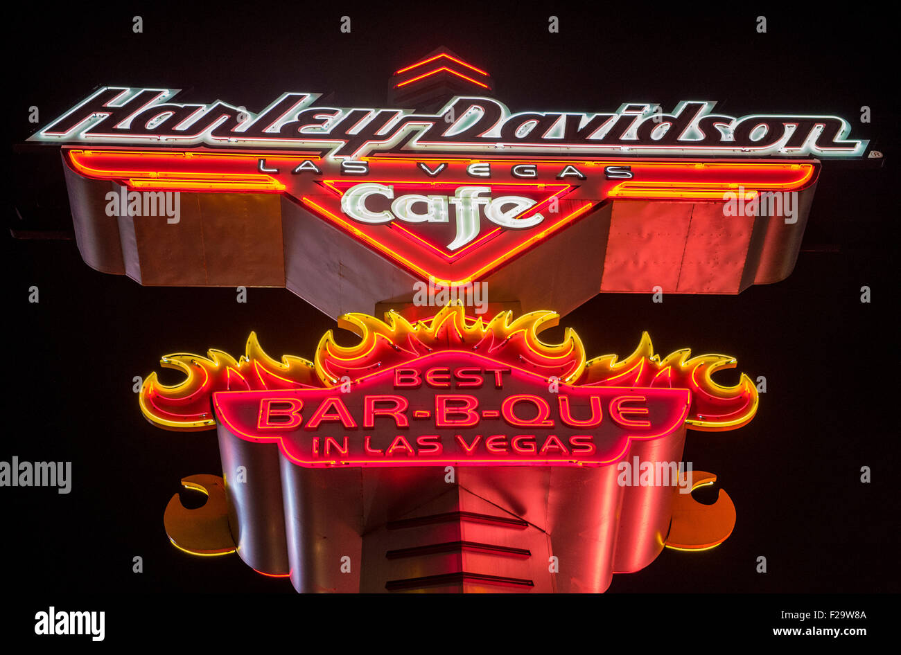 The Harley Davidson Cafe Las Vegas strip Stock Photo - Alamy