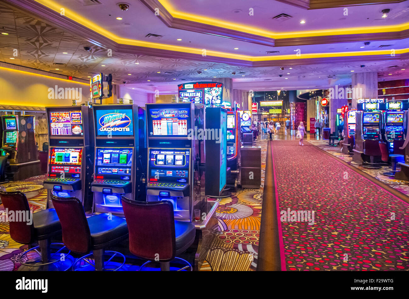 The interior of MGM hotel and casino in Las Vegas Stock Photo - Alamy