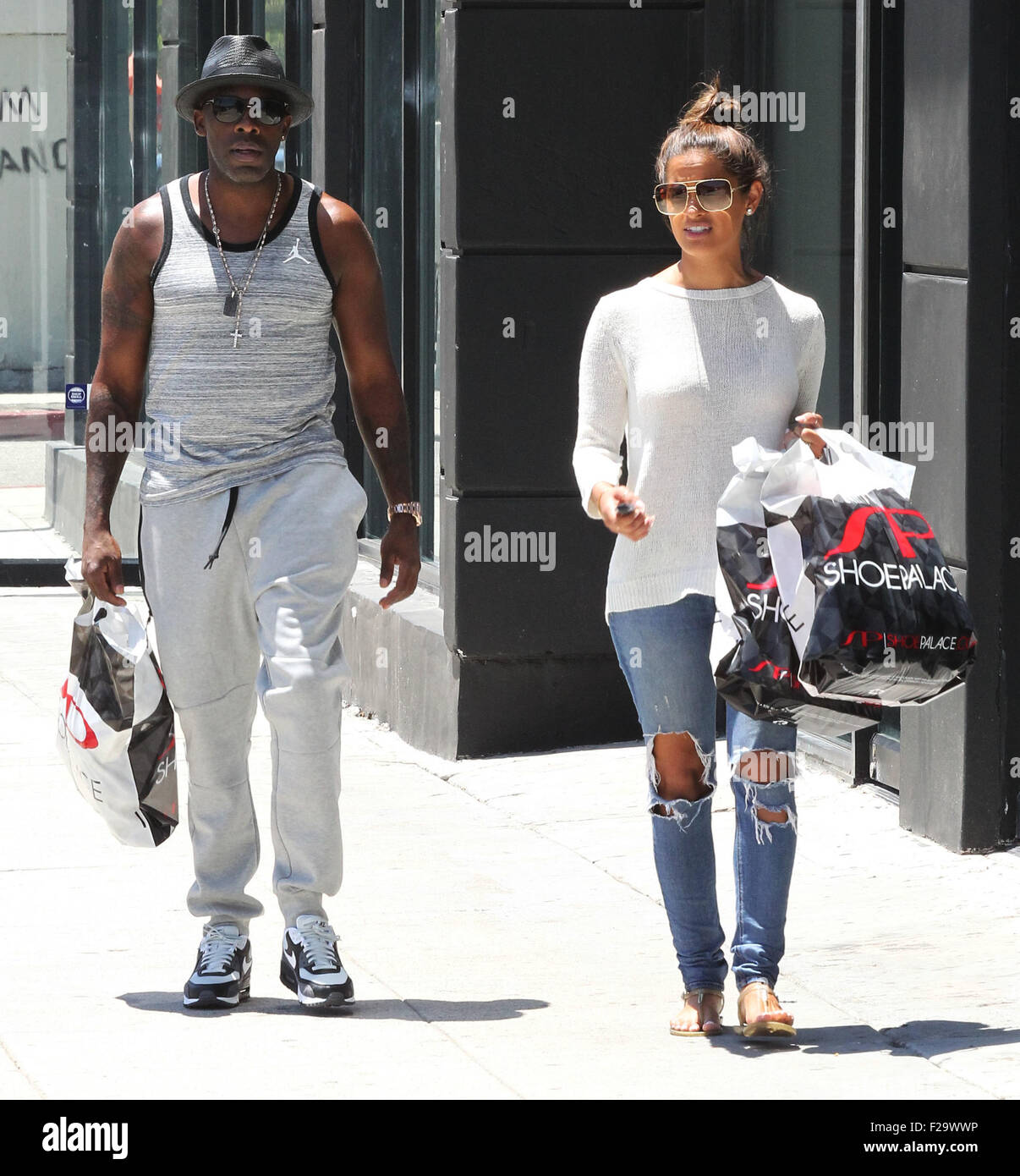 Rocsi Diaz shops on Melrose Avenue with a friend Featuring: Rocsi Diaz ...
