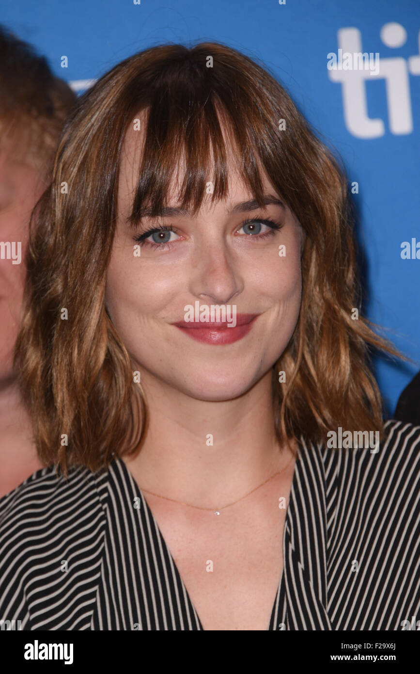 Toronto, Ontario, Canada. 14th Sep, 2015. Actress DAKOTA JOHNSON ...