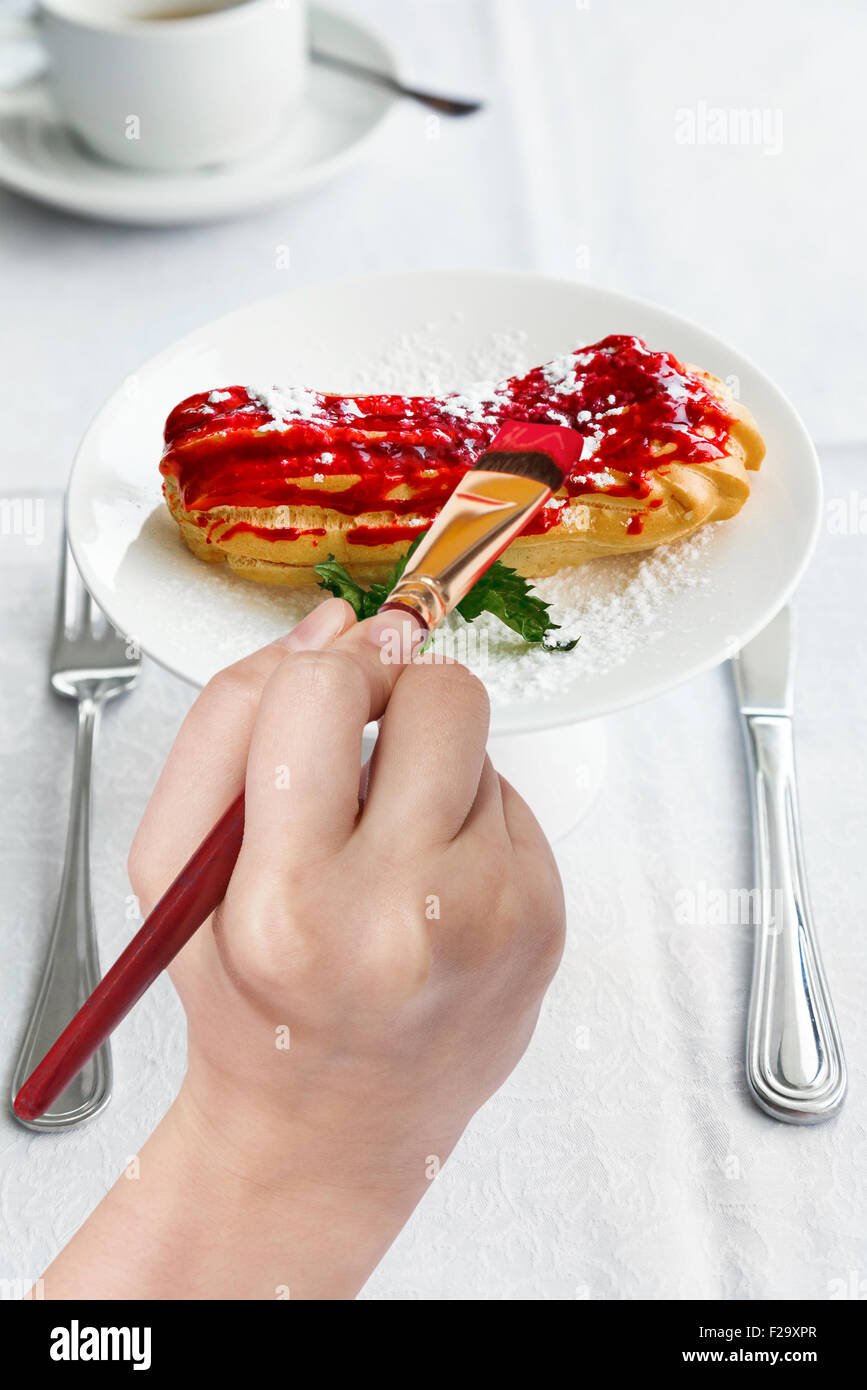 Brush painter plate hi-res stock photography and images - Alamy