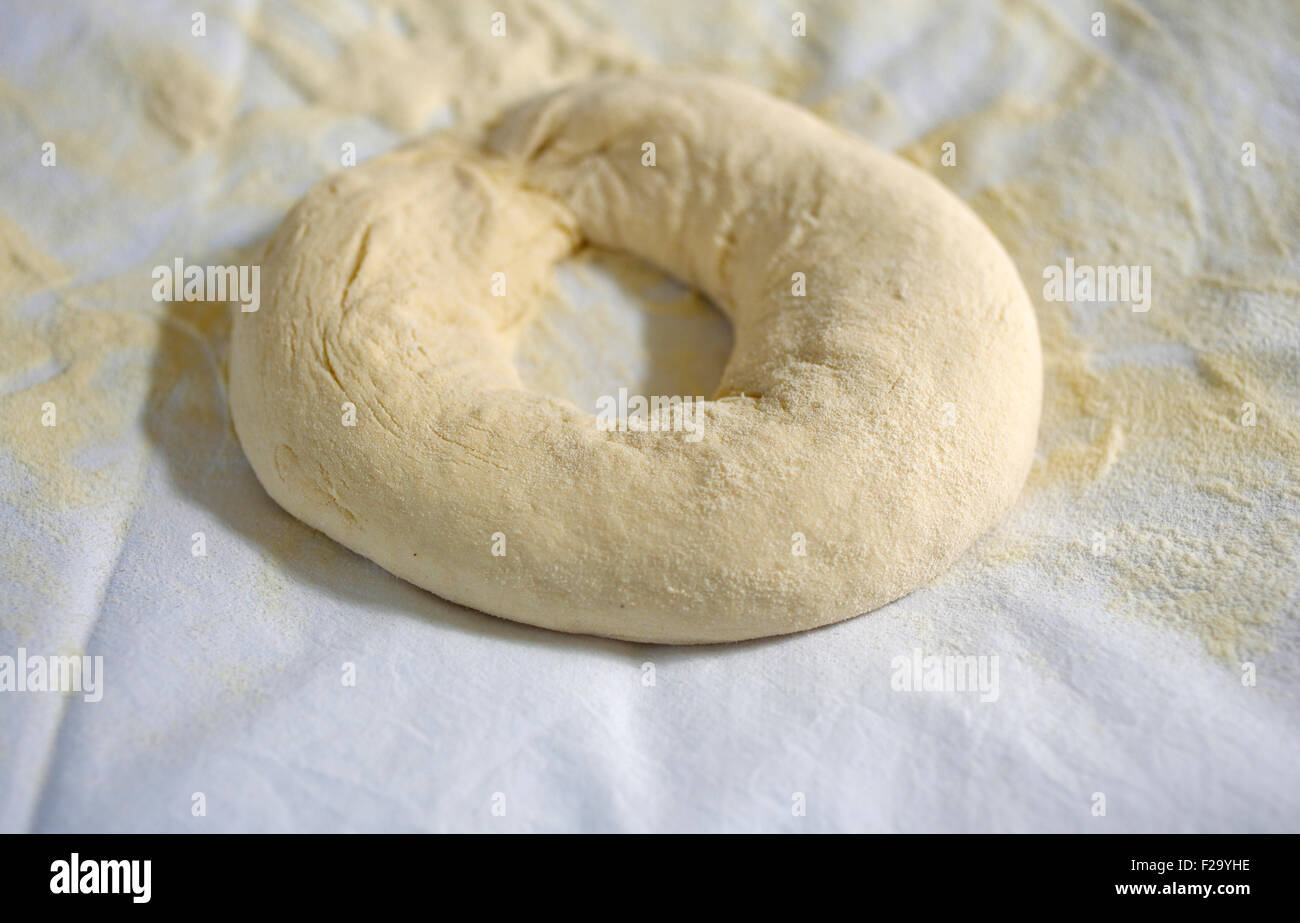 Photo of fresh raw dough Stock Photo - Alamy