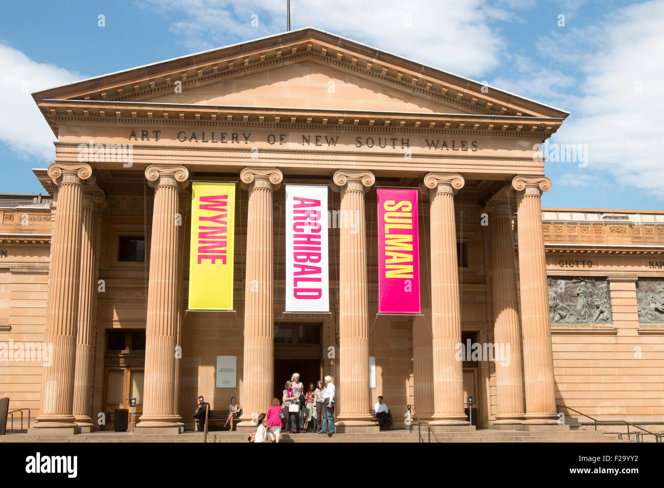 Art Gallery of New South Wales visitors enter the tourist attraction ...