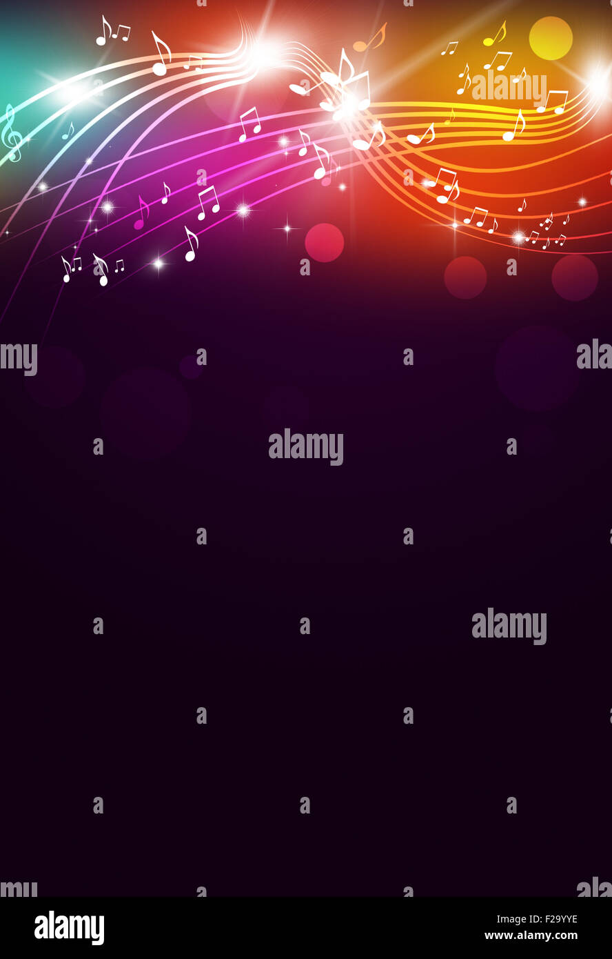 abstract party music notes background for flyers and night club posters ...