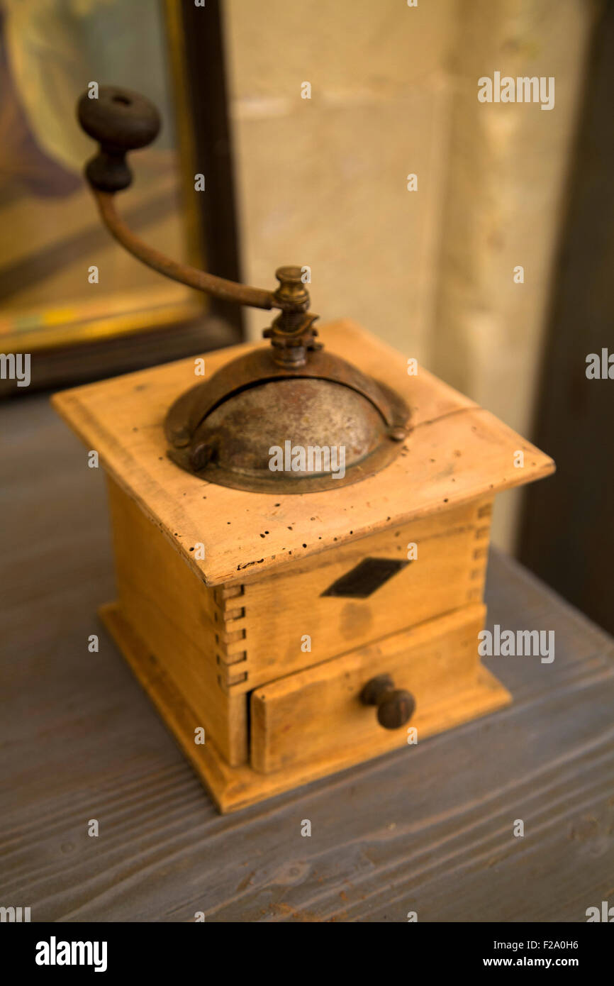 Vintage coffee mill Stock Photo - Alamy
