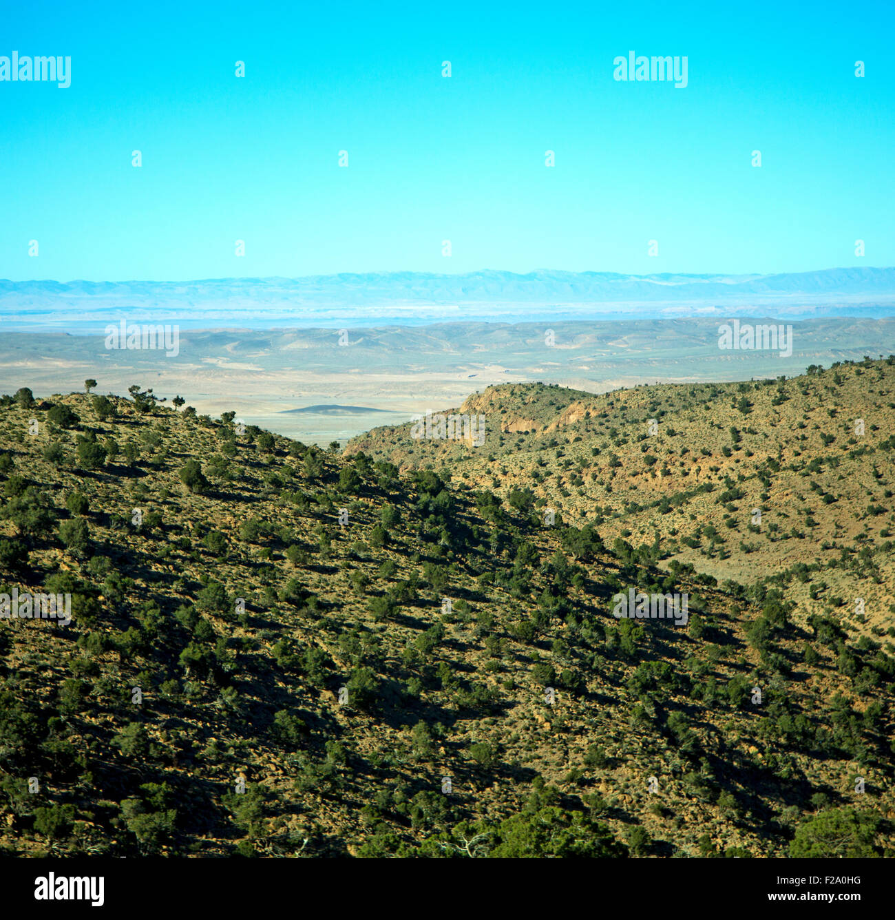 valley in africa morocco the atlas dry mountain ground isolated hill ...